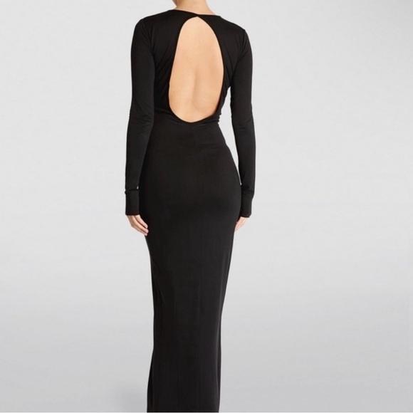SKIMS | Dresses | Skims Maxi Long Sleeve Open Back Dress | Poshmark